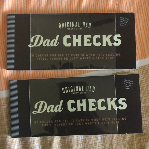 original dad | Other | Pad Check Books Dad Checks For Fathers Day ...